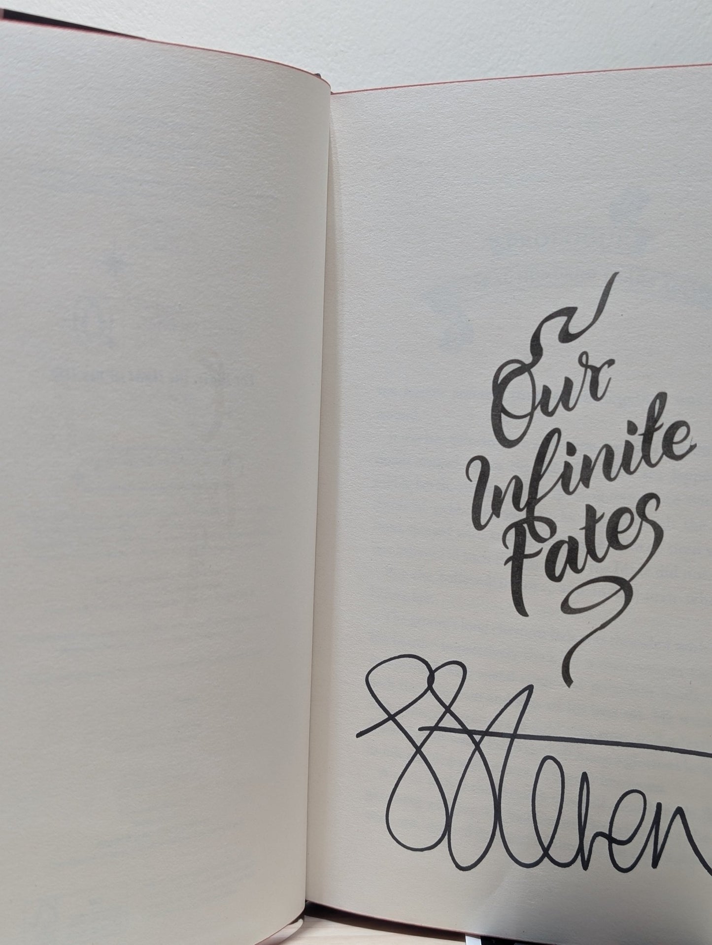 Our Infinite Fates by Laura Steven (Signed First Edition) – Fialta Books